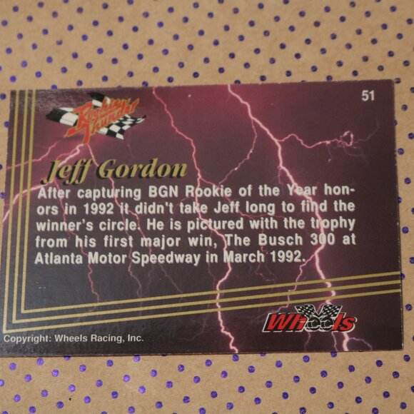 Nascar | Toys | Jeff Gordon 5 Nascar Card | Poshmark